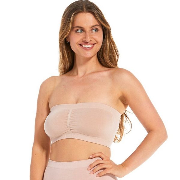 Push Up Bandeau Bra In Bamboo Mix Pink My Uk